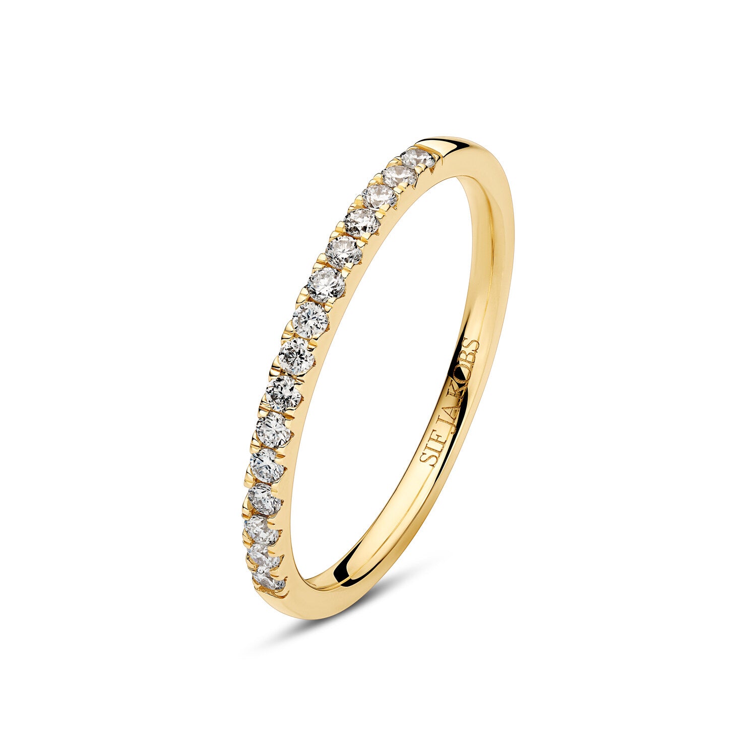 Ring Alba - 14k Gelbgold oder Weißgold 0.23 ct TW G-H VS lab-grown dia ...